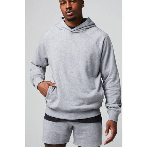 Fabletics | Shirts | New Fabletics Year Round Terry Hoodie Class Grey ...